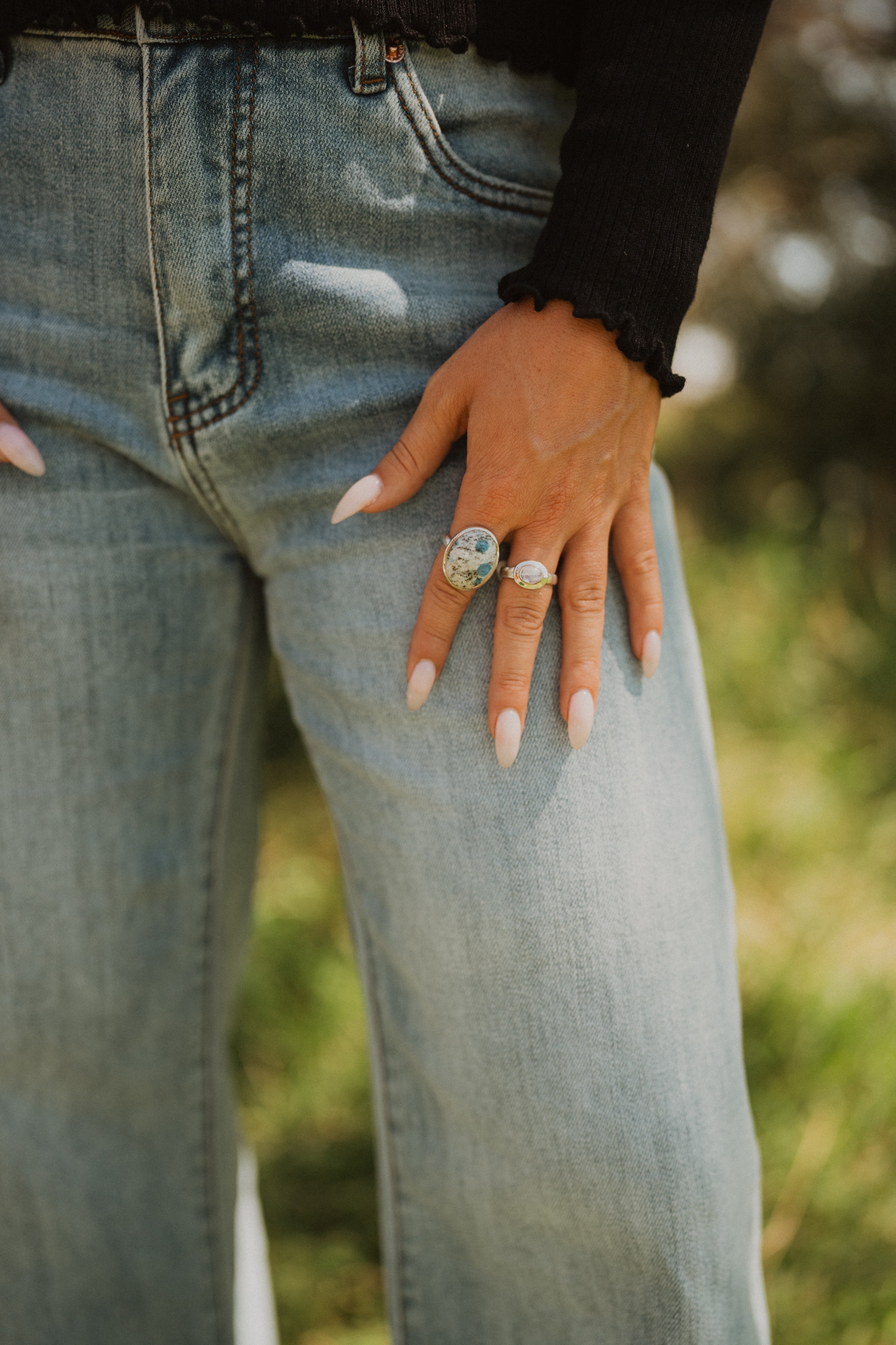 Carson Ring | Moonstone – Goldie Lew Jewelry