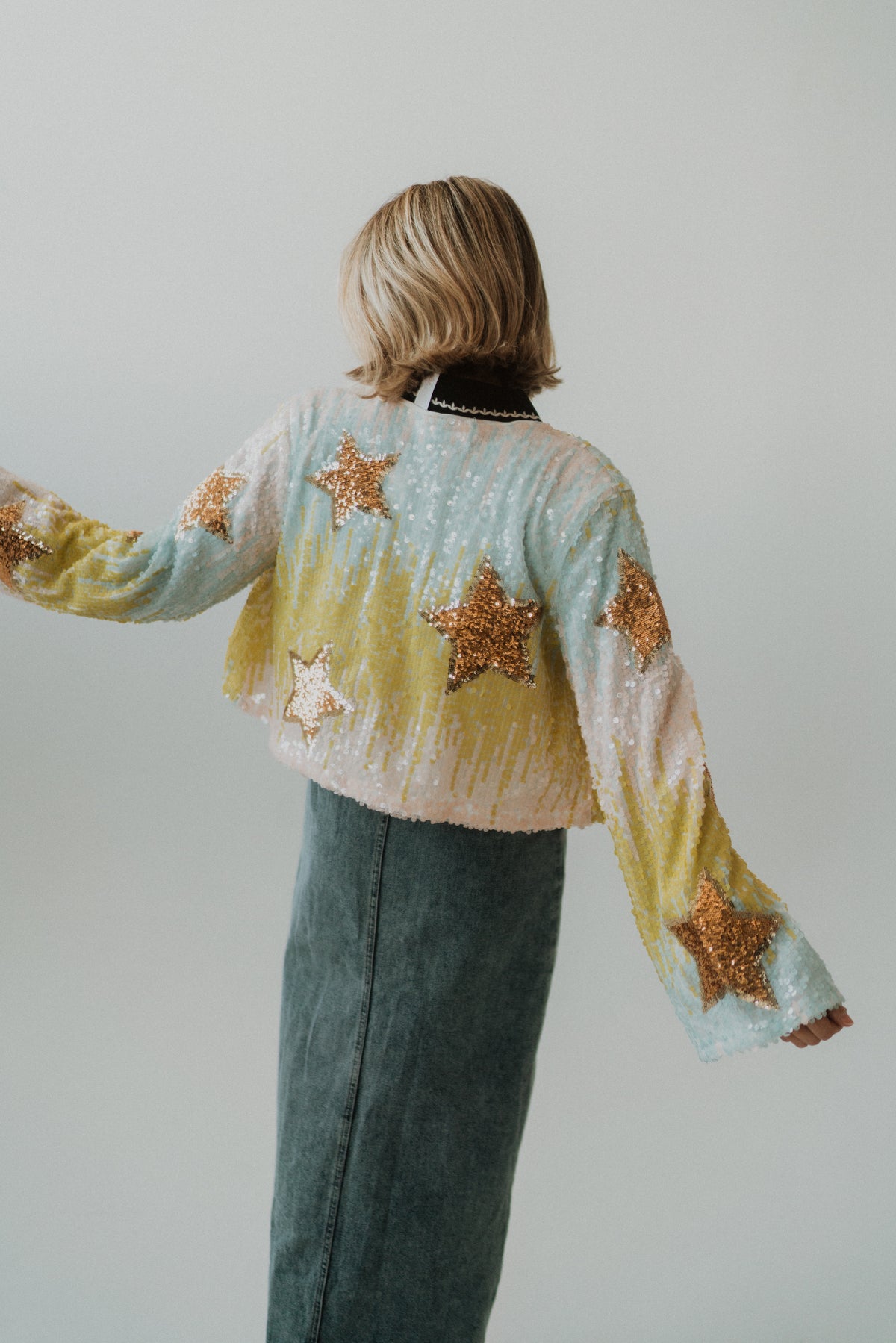 Sequin Stars Jacket – Goldie Lew Jewelry