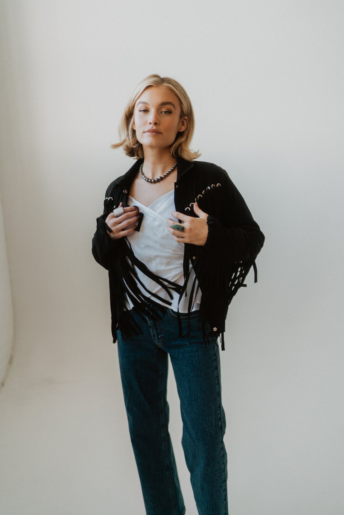 Hennessy Fringe Jacket – Goldie Lew Jewelry