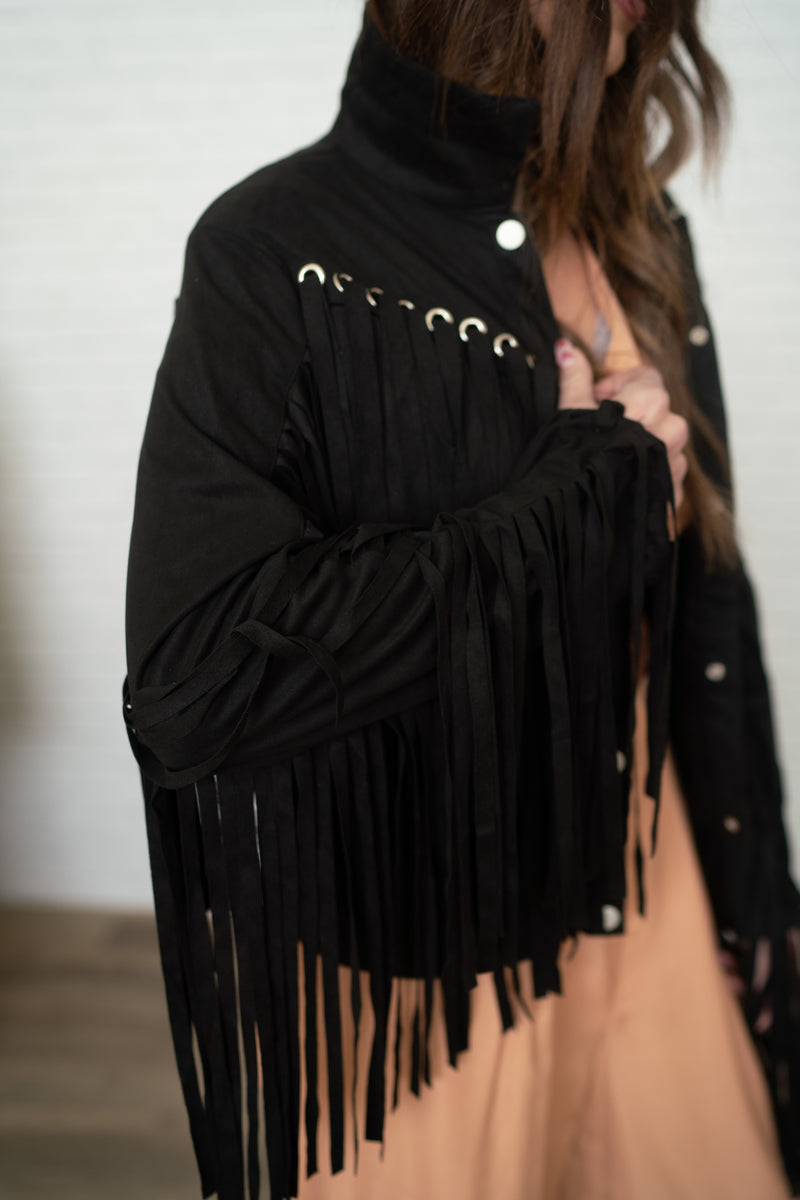 Hennessy Fringe Jacket – Goldie Lew Jewelry
