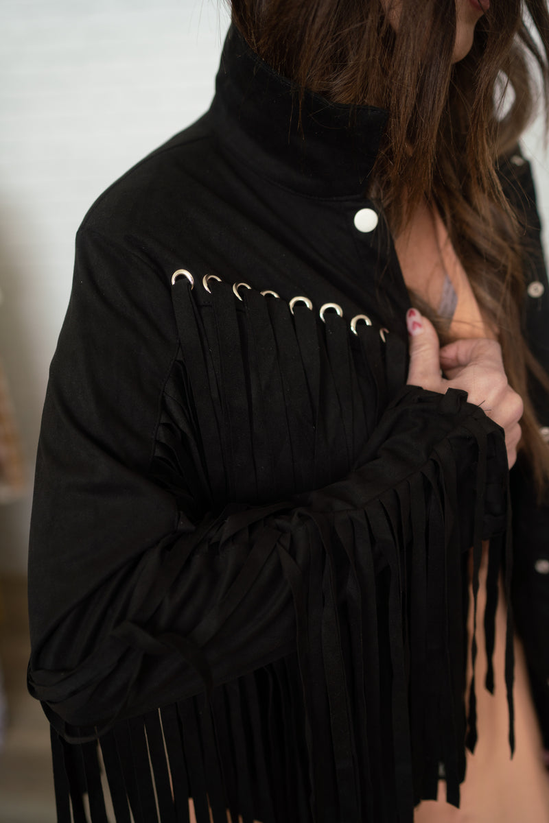 Hennessy Fringe Jacket – Goldie Lew Jewelry