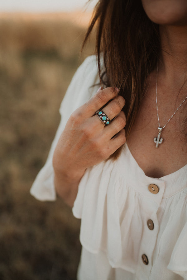 Dixie Ring | Turquoise – Goldie Lew Jewelry