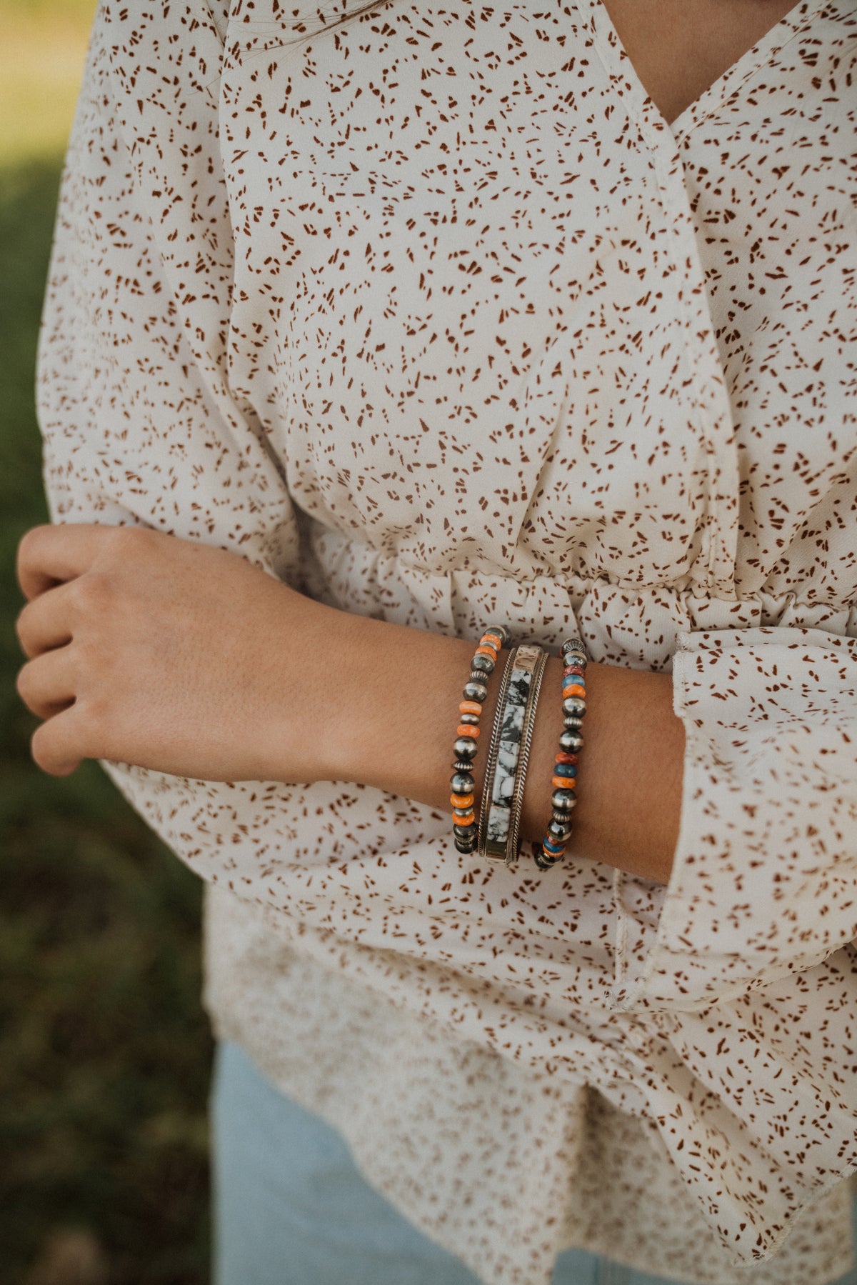 Tandy Bracelet | Navajo Beads - FINAL SALE – Goldie Lew Jewelry