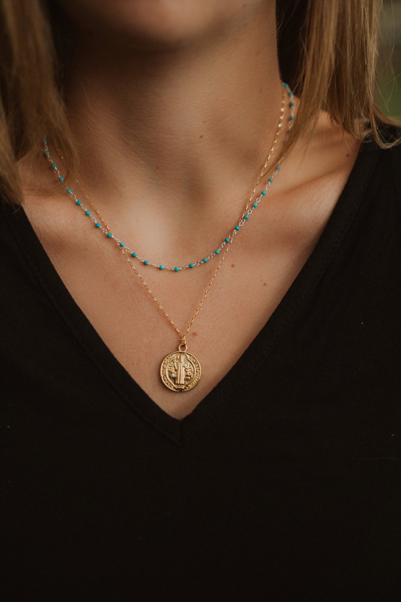 All Saints Necklace - FINAL SALE – Goldie Lew Jewelry